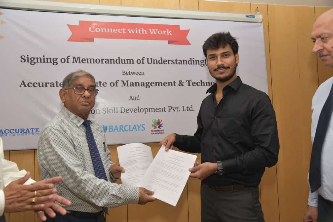 AIMT signed a MOU with Rubicon Skill Development Pvt. Ltd. - Blog - Accurate Group of ...
