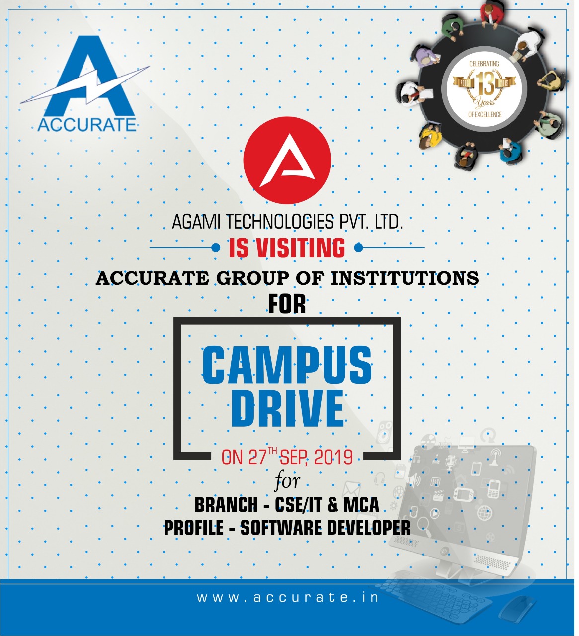 Campus Drive - Agami Technologies Pvt. Ltd. - Blog - Accurate Group of ...