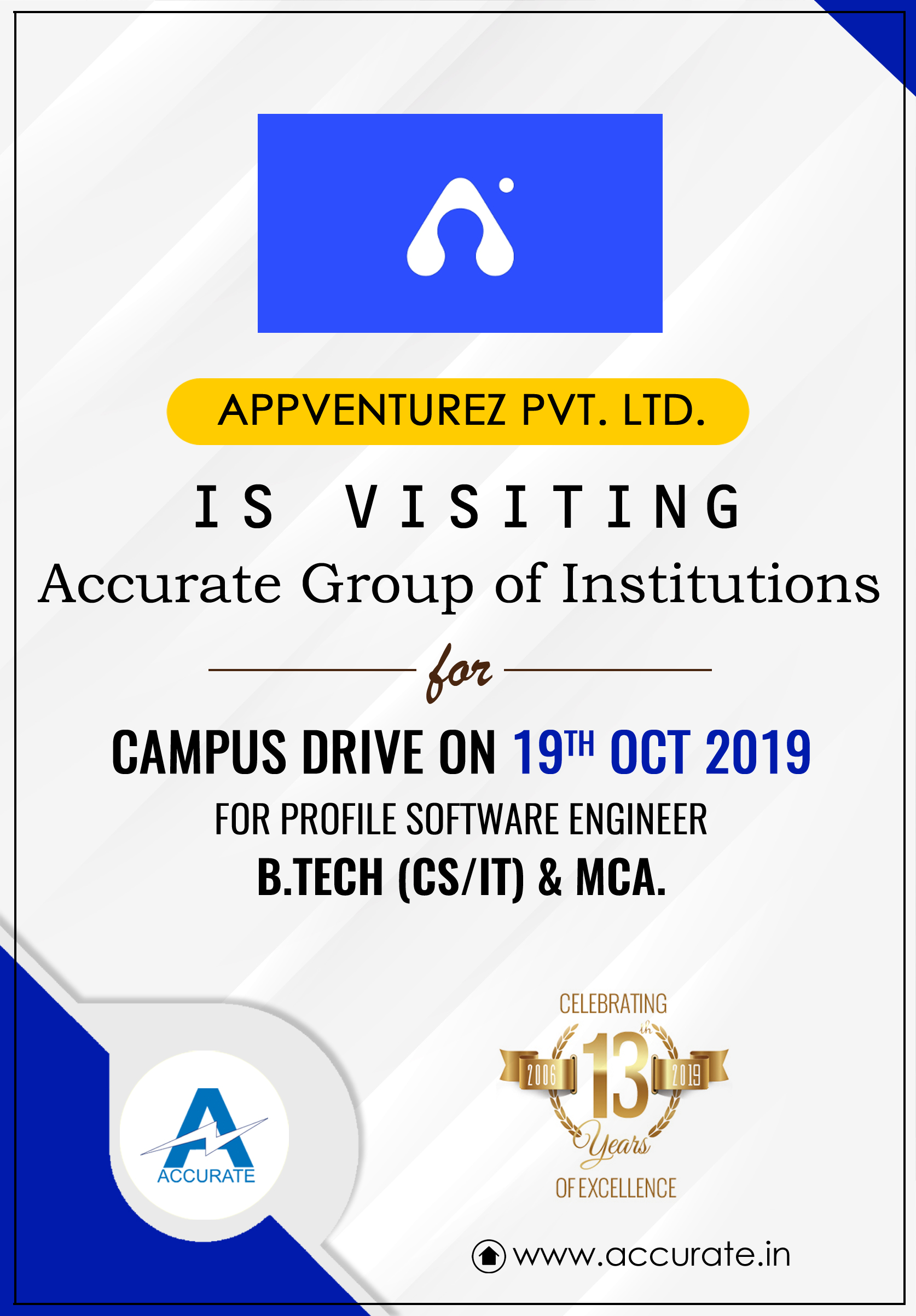 Campus Drive - AppVenturez Pvt. Ltd. - Blog - Accurate Group of ...