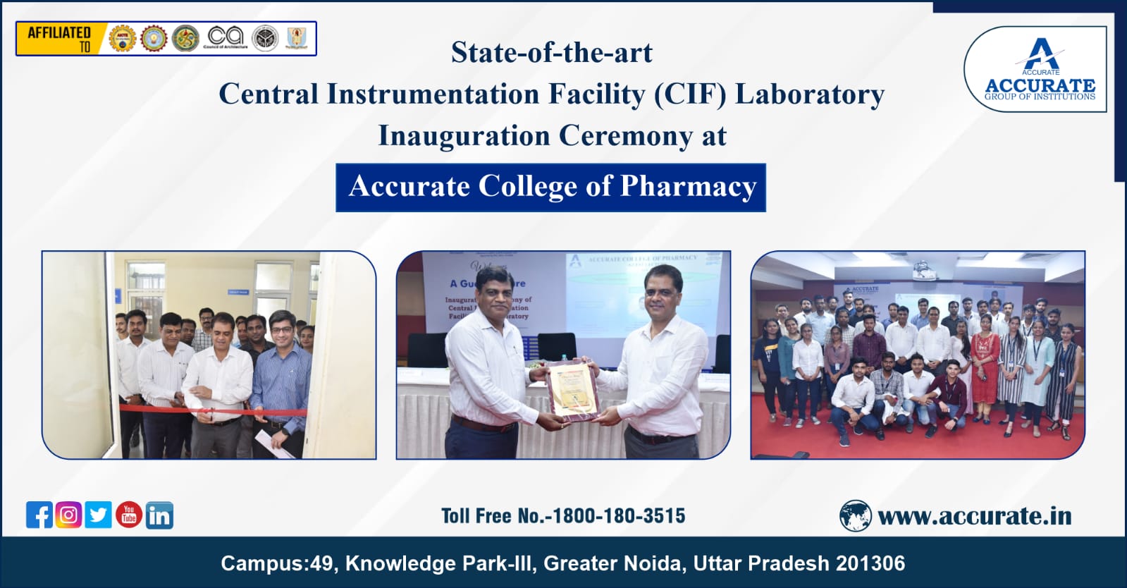 Central Instrumentation Facility CIF Laboratory Inauguration Ceremony ...