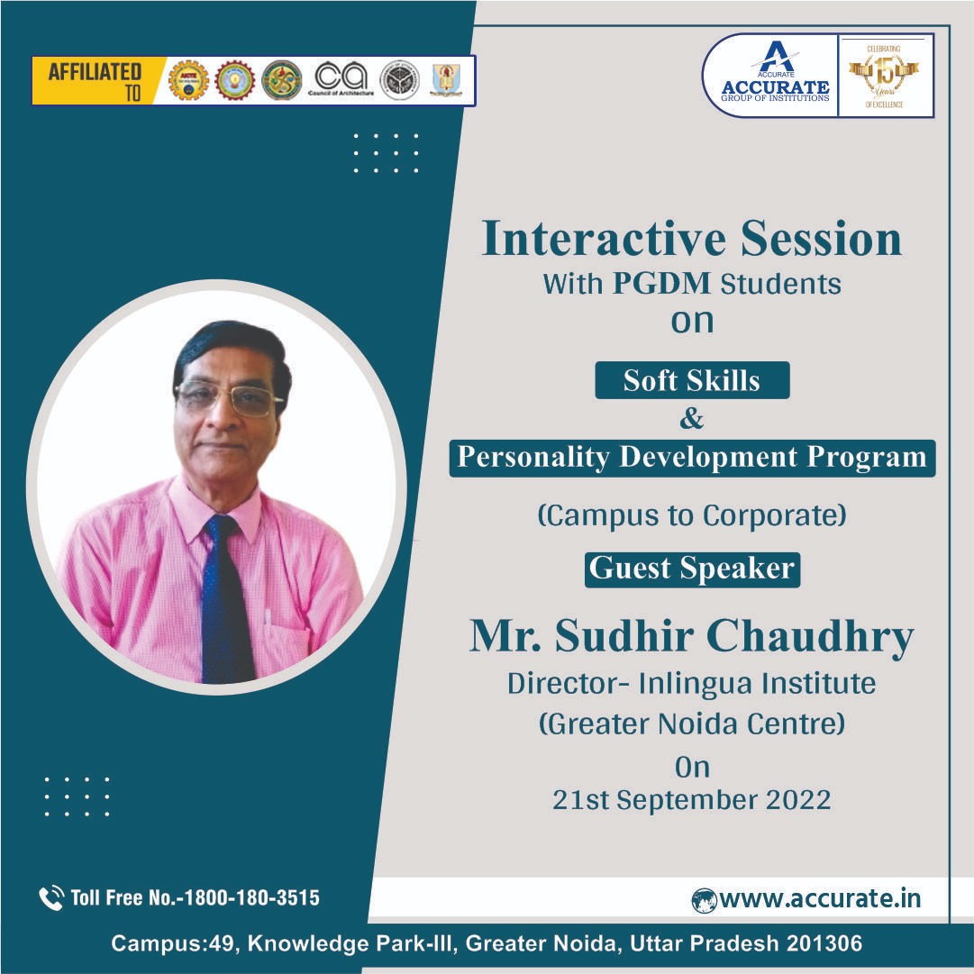 Soft Skills and Personality Development Program