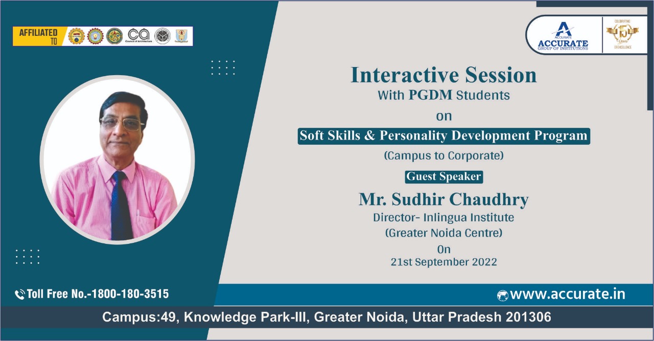 Soft Skills and Personality Development Program