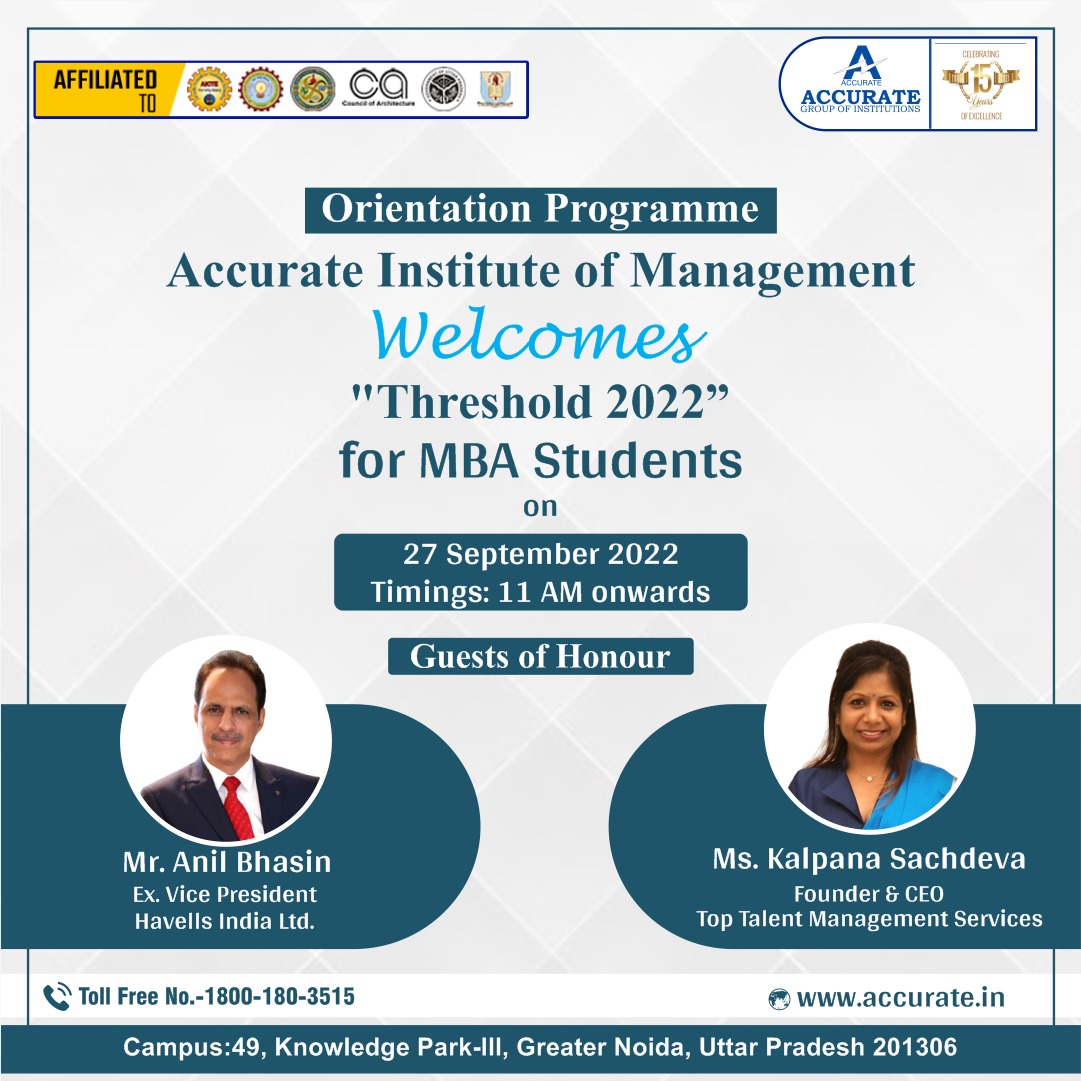 MBA Students Orientation Program - Threshold 2022